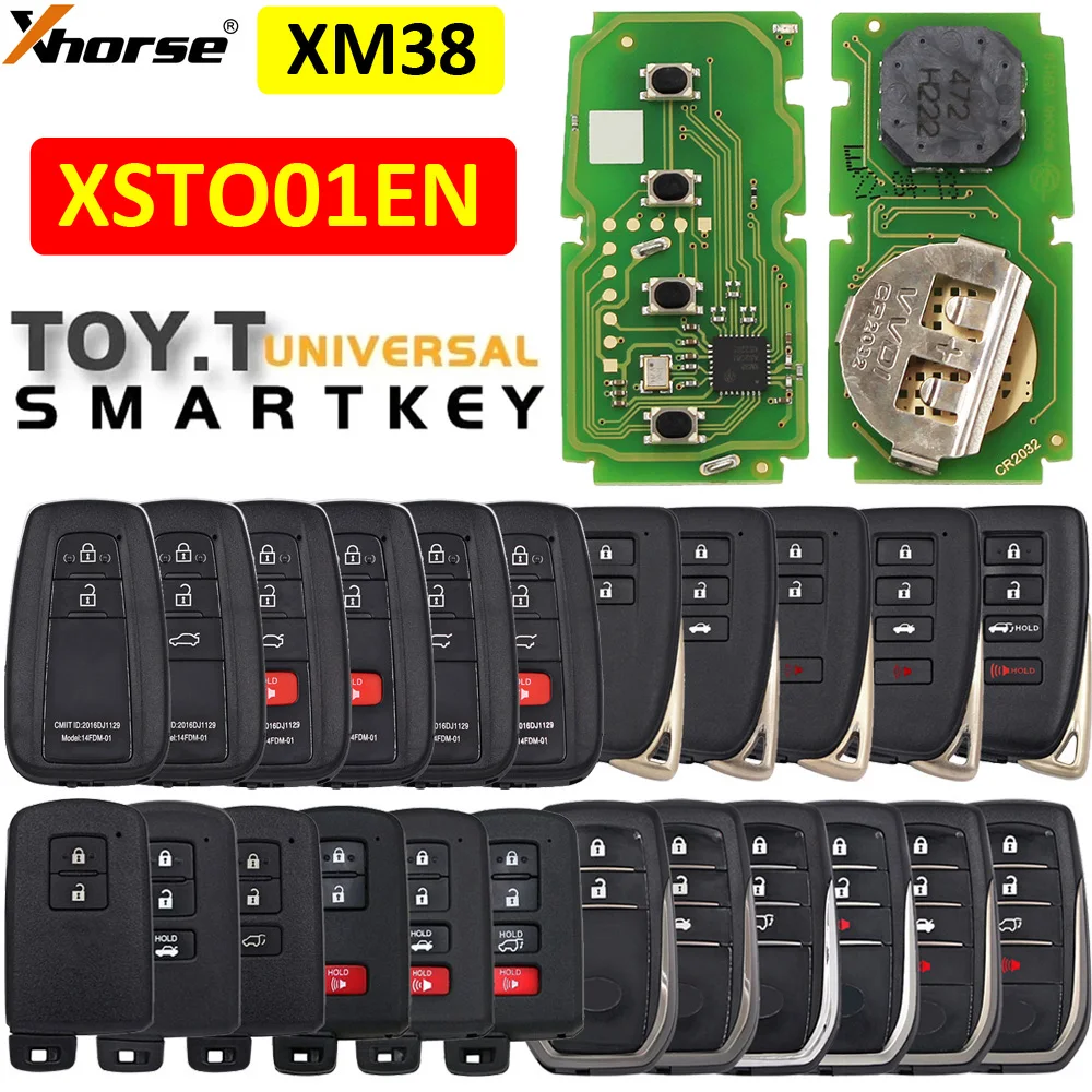 Xhorse-VVDI-XM38-Smart-Key-XSTO01EN-Universal-Remote-Key-8A-4D-4A-for ...