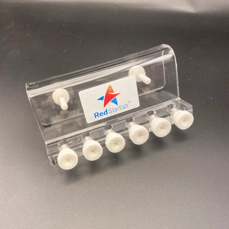 Red starfish burette rack with 4 holes and 6 holes can be used for ...