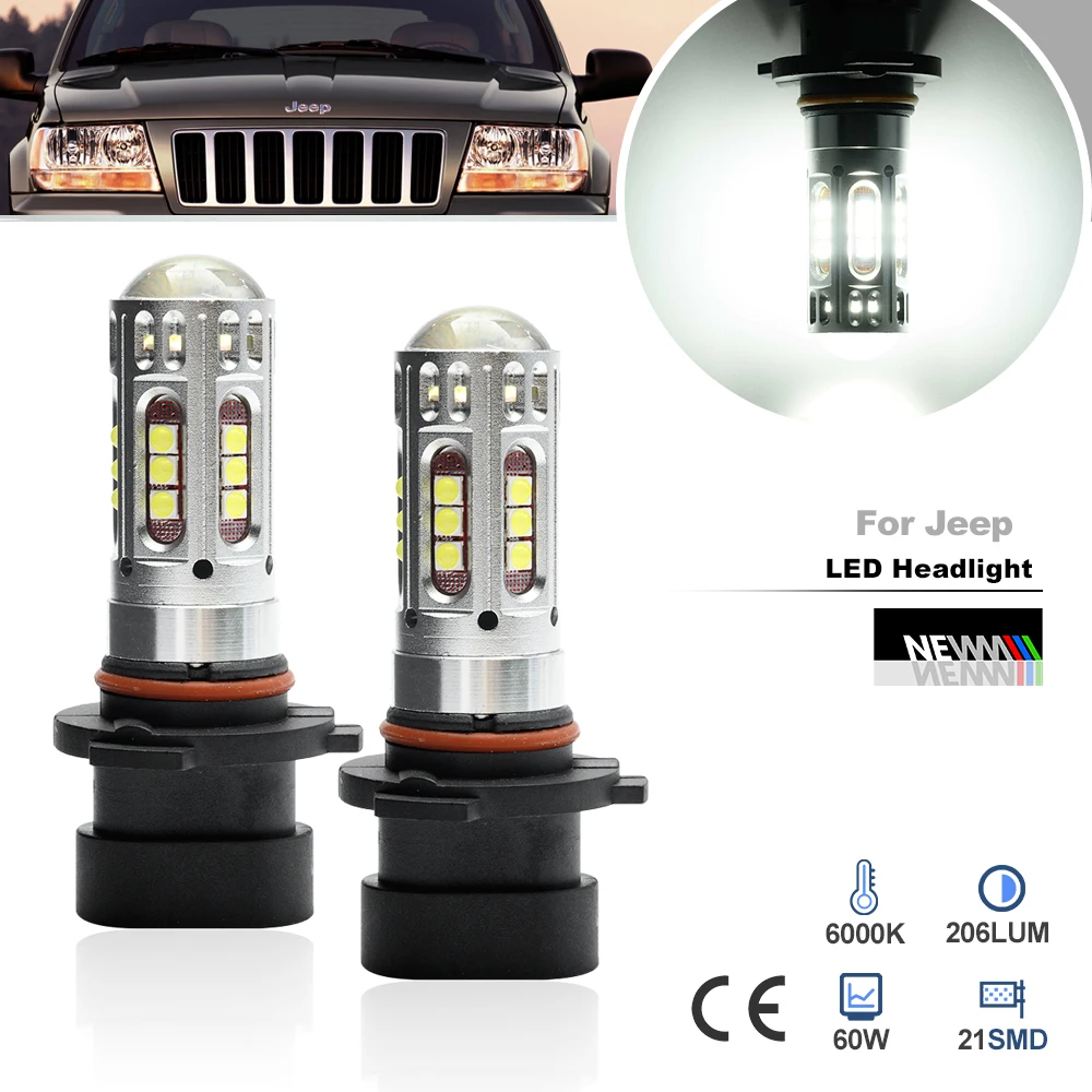 For Jeep Grand Cherokee WG 1999-2004 9005XS HB3A 9006XS HB4A Led ...