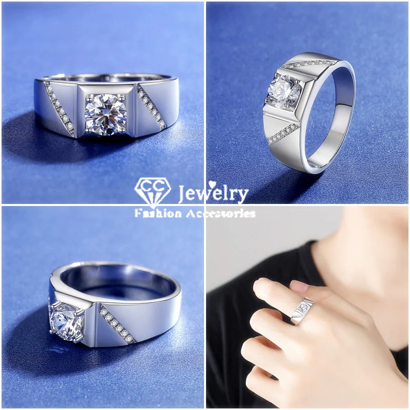 Promise Rings For Men White Gold