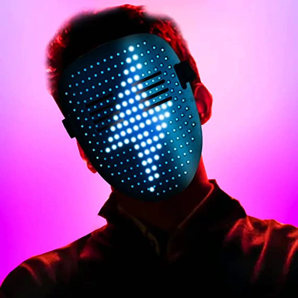 50-Patterns-Led-Light-up-Mask-Gesture-Control-Face-Changing-Cosplay ...