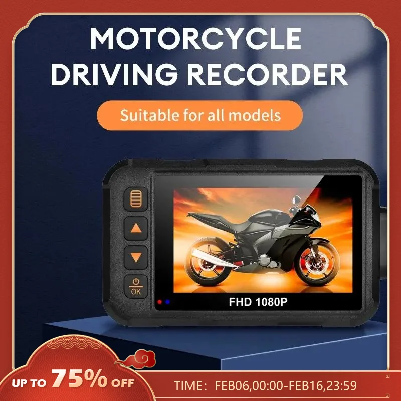 1080P-Waterproof-Motorcycle-Camera-DVR-Motorcycle-Dashcam-3-0-Inch ...