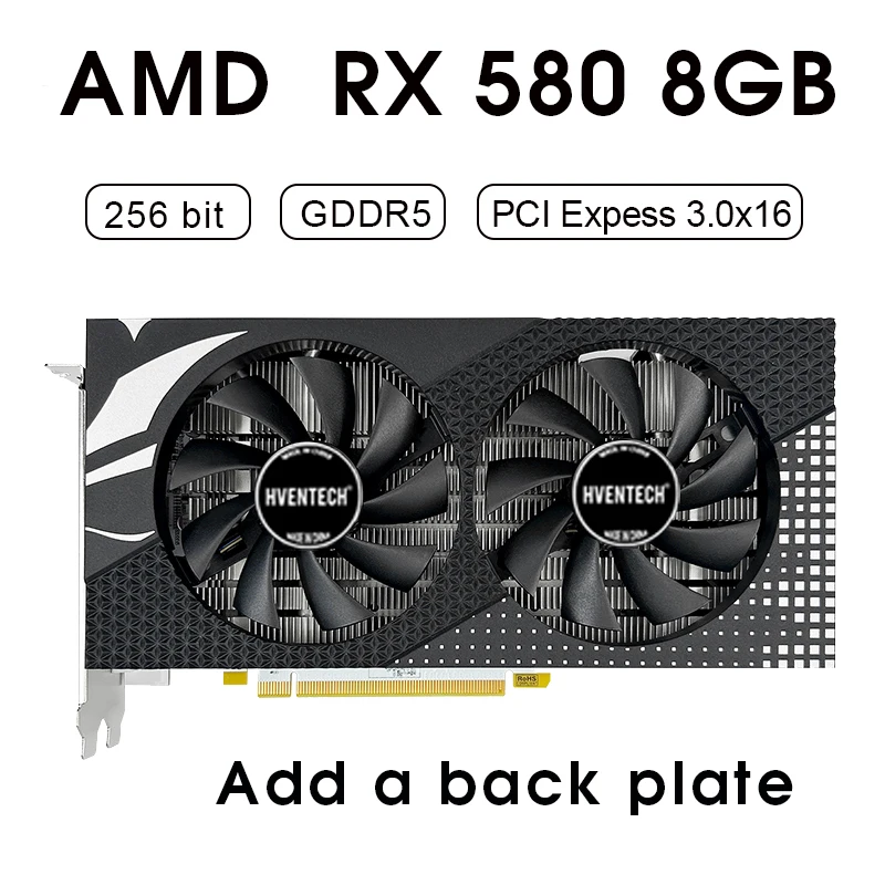 Graphics-Card-AMD-RX-580-8G-GDDR5-GPU-rx580-8gb-Video-card-256Bit ...