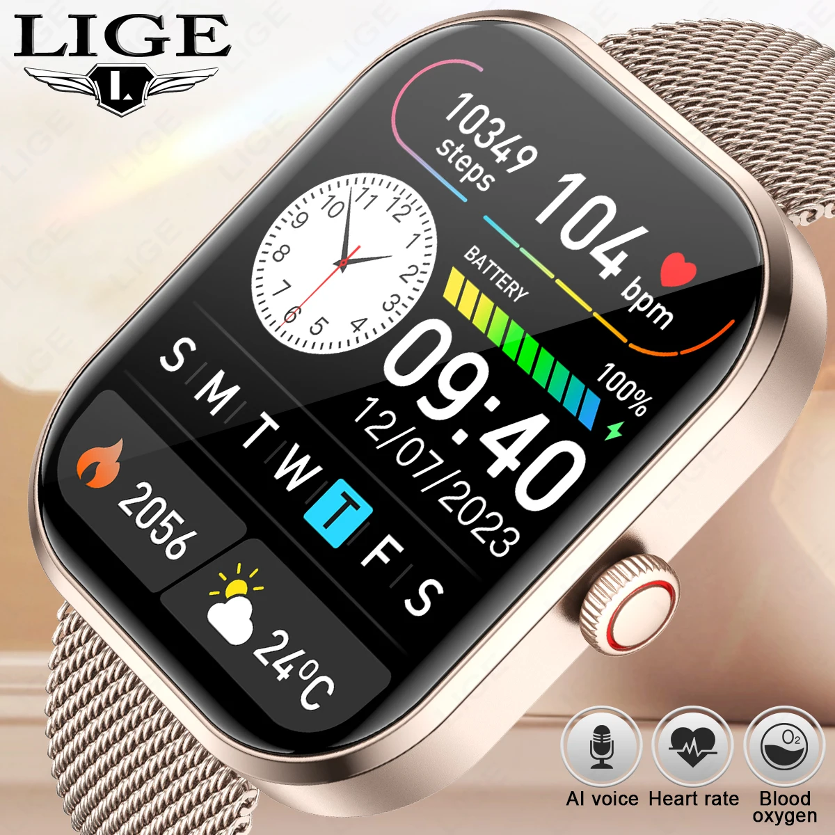 LIGE-2-01-HD-Screen-Custom-Watch-Face-Smart-Watch-Women-Waterproof ...