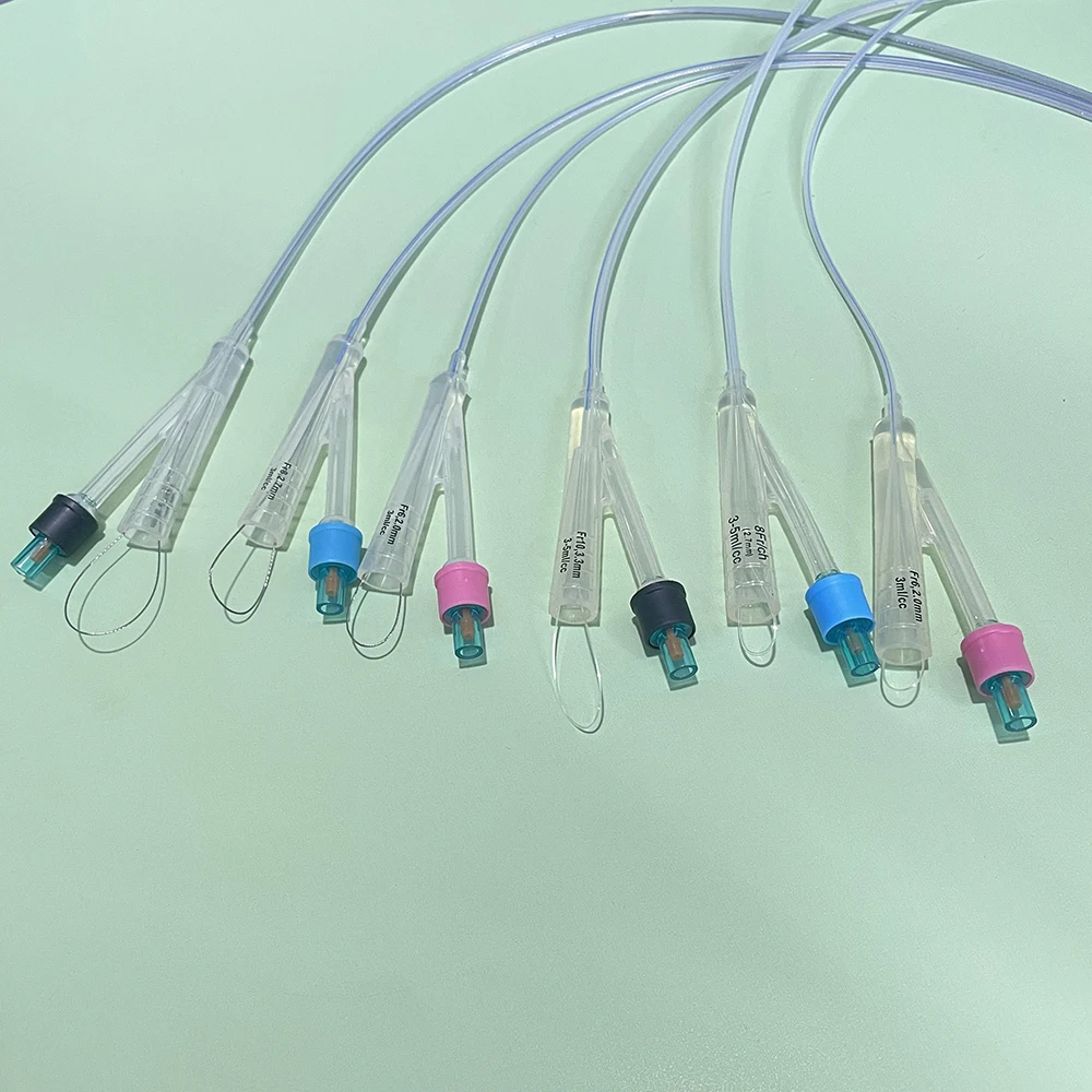 1PCS/3PCS/5PCS Dog Silicone Double-Lumen Foley Catheter with Guidewire ...
