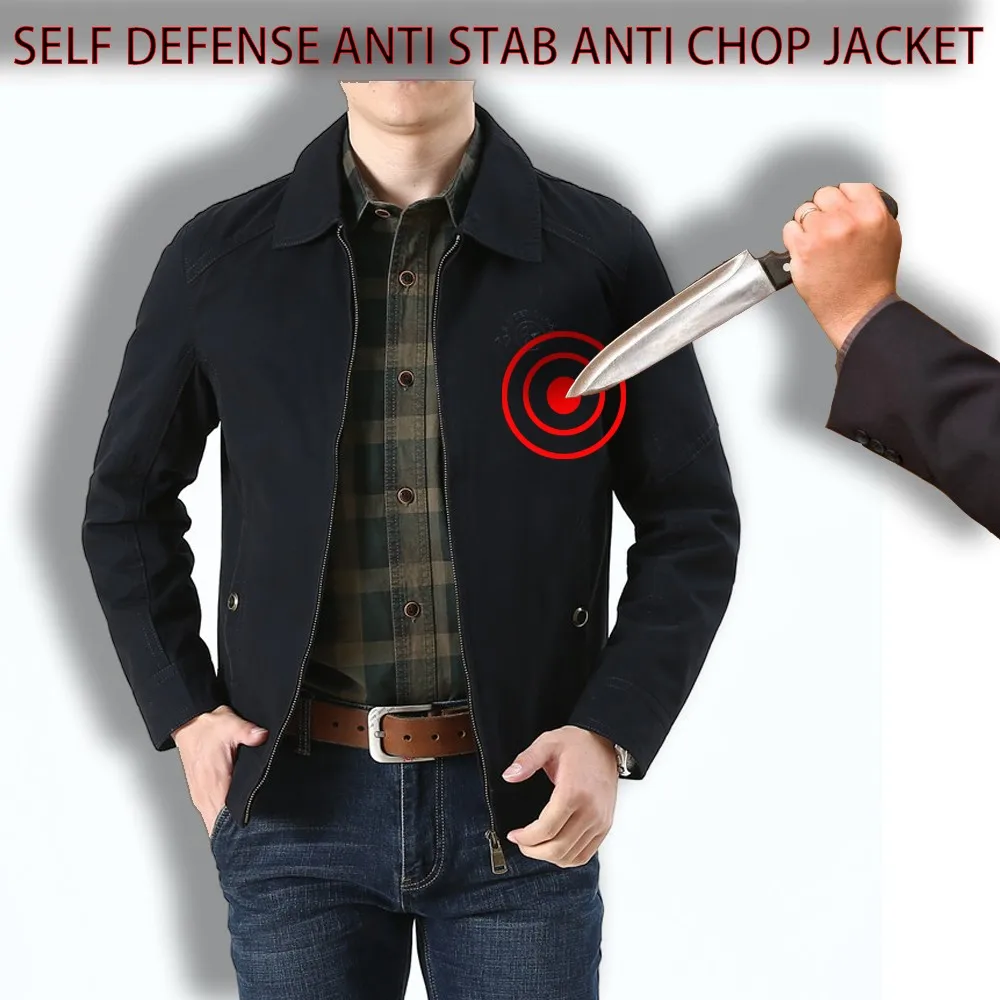 Tactical Lightweight Flexible Hidden Anti Stab Anti Hack Jacket For ...