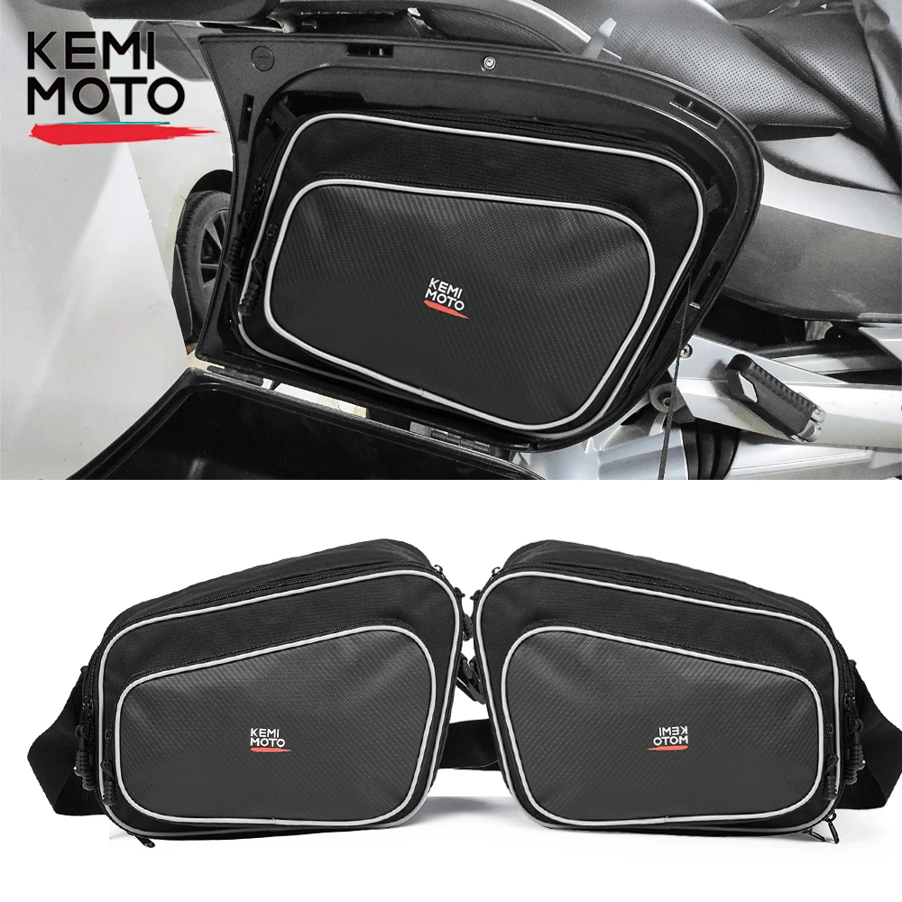 Motocicleta-Sacos-de-bagagem-expans-veis-Bolsa-interna-Touring-Pannier ...
