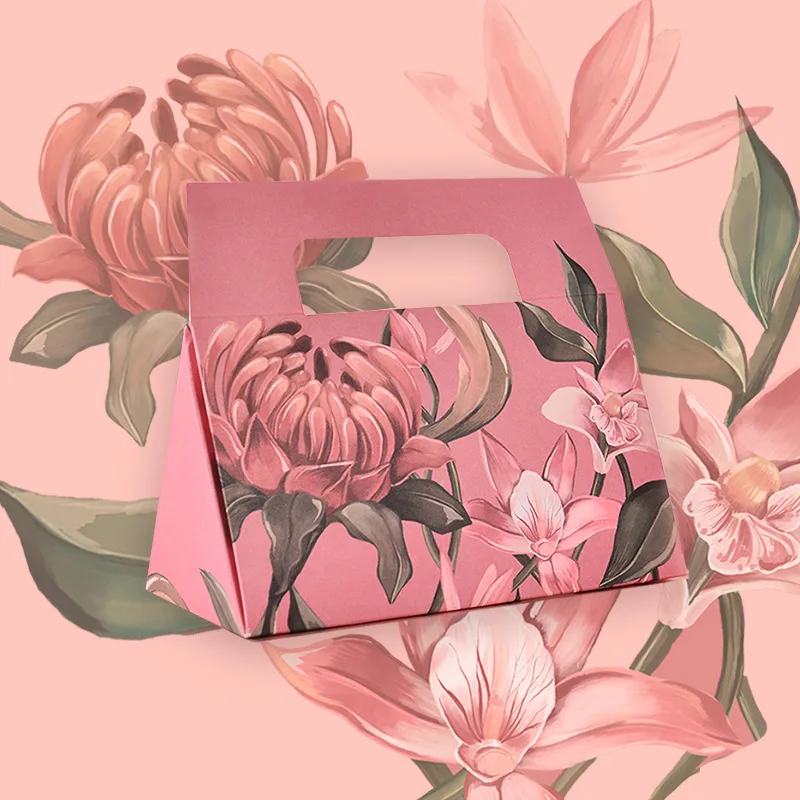 20pcs-Pink-Ins-Style-Candy-Box-Candy-Tote-Bag-Flower-Romantic-Gift-Bag ...