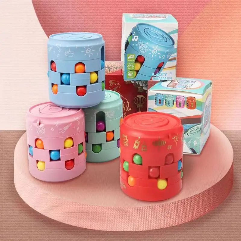 Cans-Bean-Cube-Funny-Stress-Reliever-Rotating-Fidget-Can-Sensory ...