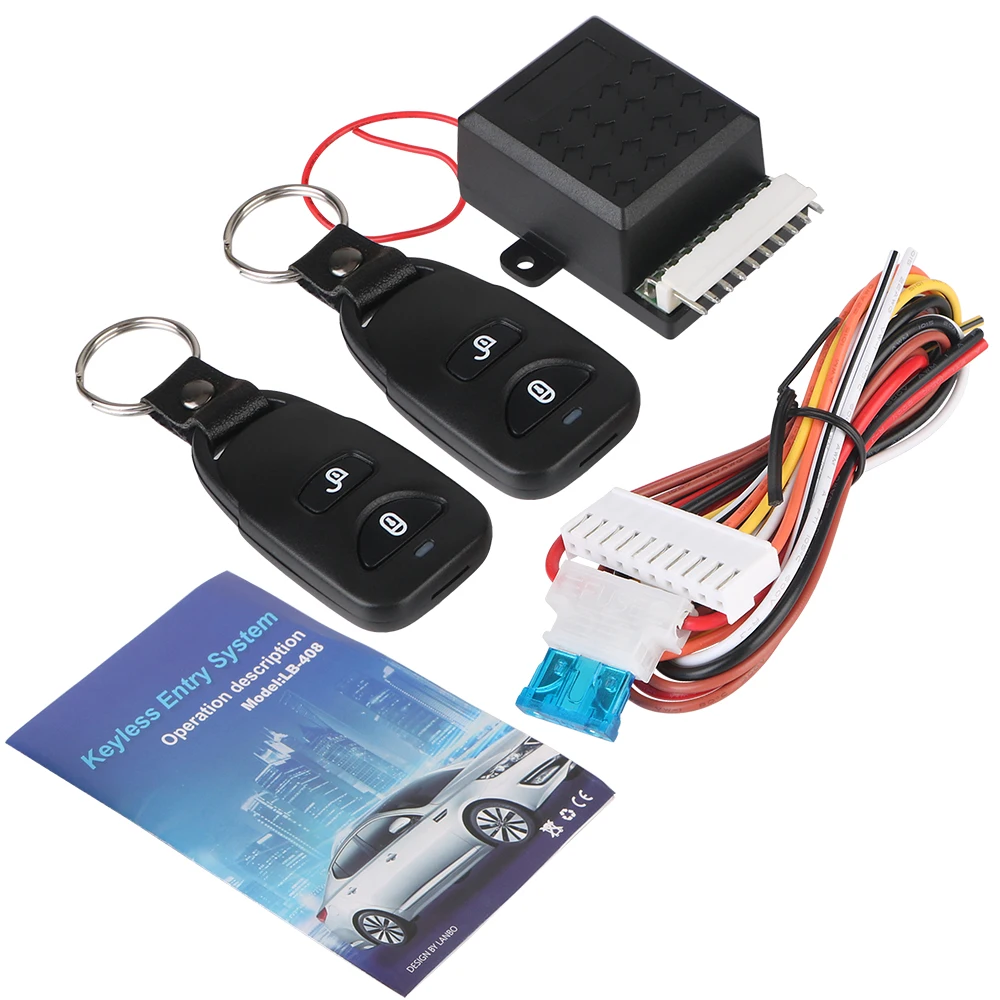 Auto-Remote-Central-Kit-Car-Remote-Central-Door-Lock-Keyless-System-12V ...