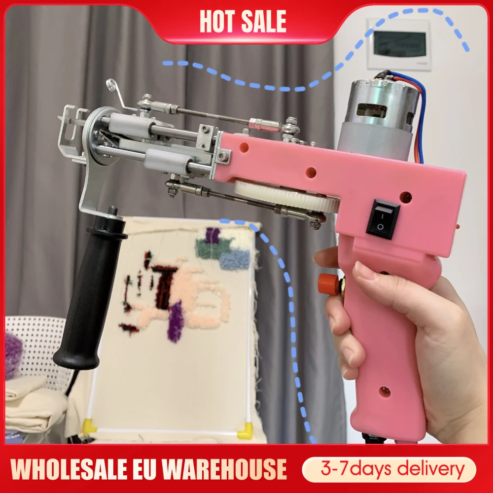 전기 카펫 터프팅 건 절단 및 루프 파일 카펫 러그 터프팅 건 전기 카펫 직조 플록 기계 핑크 2 In 1네일 건 Aliexpress