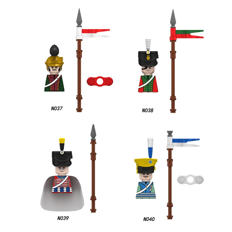 Medieval-Military-Figures-French-Lancer-Uhlans-Knights-Building-Blocks ...