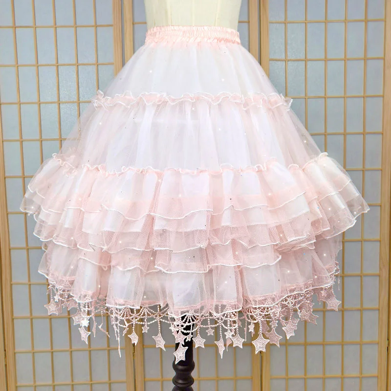 Lolita-Skirt-Support-Star-Violent-Fishbone-Cloud-Mid-Length-Extended ...