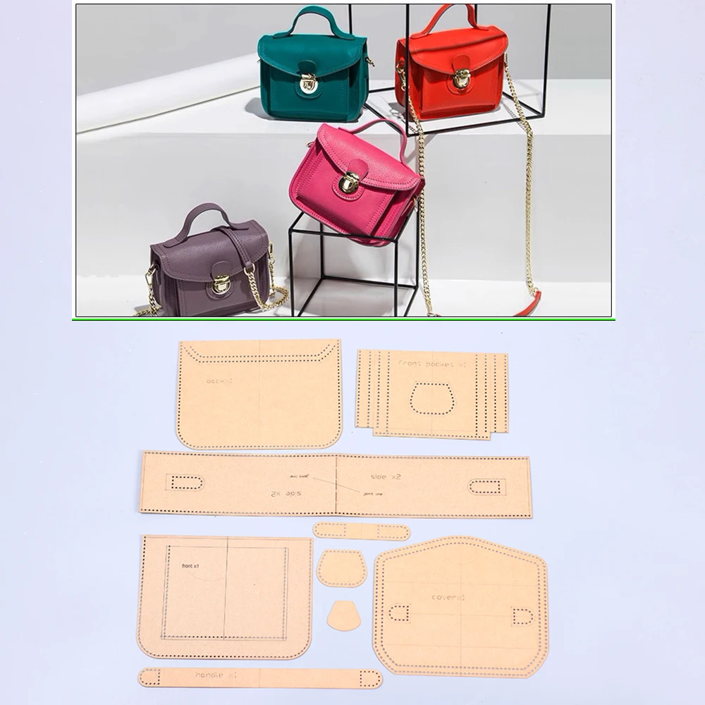 17x13x7cm cute women shoulder bag sewing pattern leather craft die ...