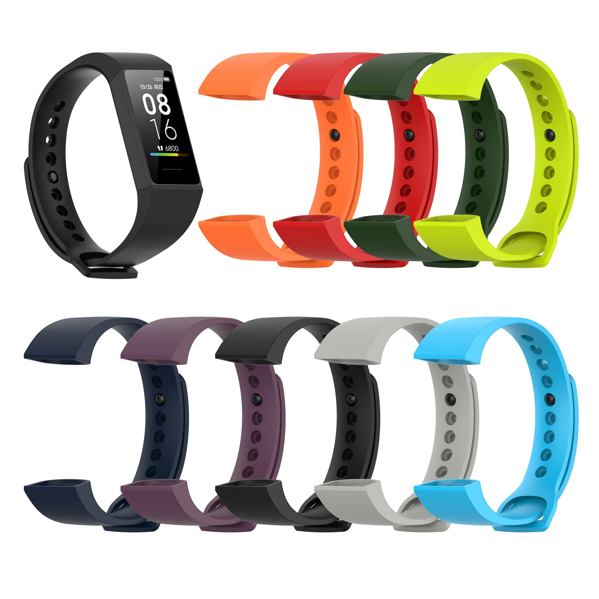 Bracelet-intelligent-en-silicone-pour-Redmi-bracelet-de-montre-color ...