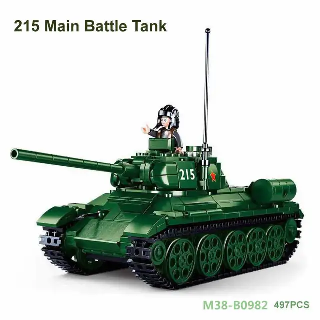 Sluban WW2 Military The King Tiger Heavey Tank Army Soldiers Building ...