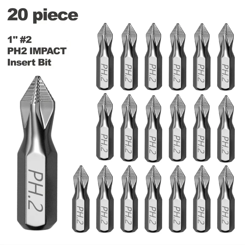 1Inch-PH2-Impact-Screwdriver-Bit-Perfect-for-Plastic-Wood-and-Metal ...