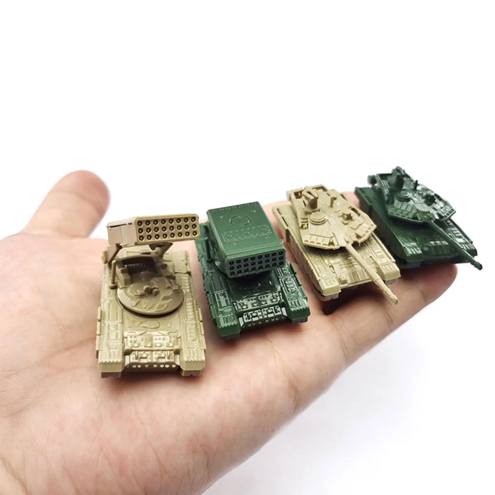 4 Pieces 1:144 Scale Tank Multiple Rocket Launchers Model Tank Playset Party Favors Miniature ...