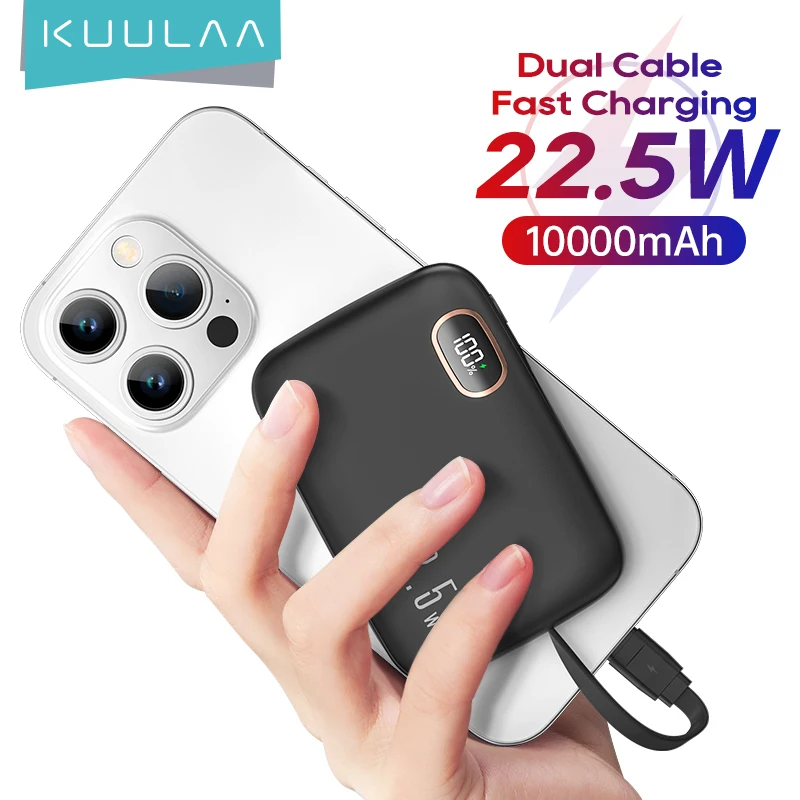 KUULAA-10000mAh-Power-Bank-Three-Ports-Charging-22-5W-PowerBank-With ...