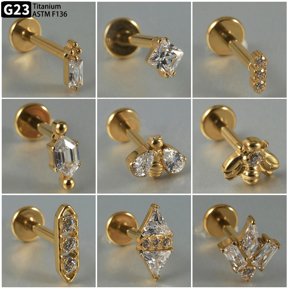 Dreamlee-G23-Solid-Titanium-Inner-Screw-Flat-Back-Tragus-Cartilage ...