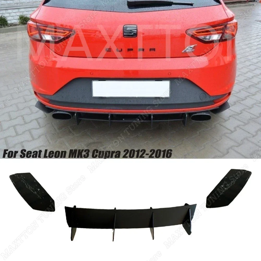 FOR-SEAT-LEON-MK3-LEON-III-CUPRA-REAR-DIFFUSER-REAR-SIDE-SPLITTERS ...