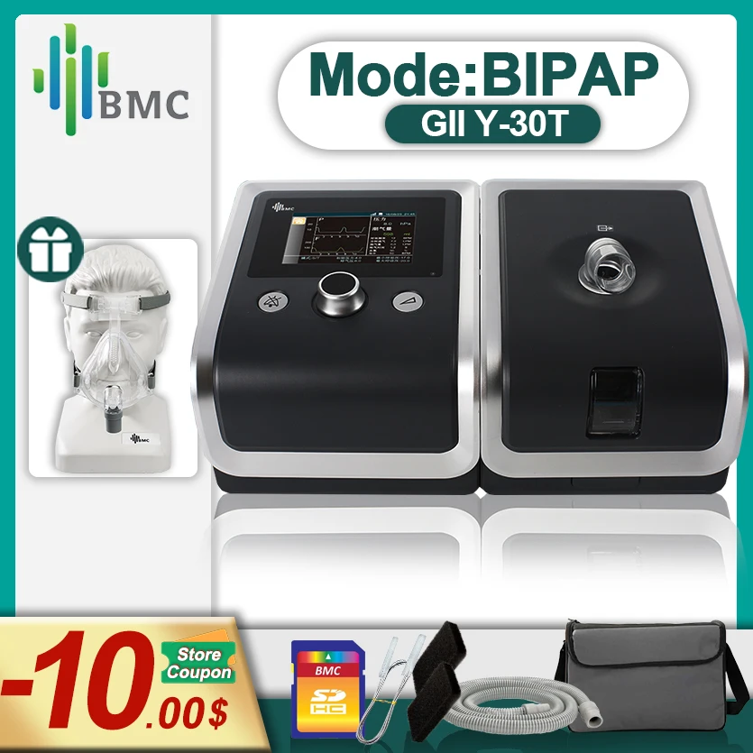 BMC-BiPAP-T-25T-Y-30T-Bi-level-CPAP-BPAP-Snoring-Apnea-COPD-With-Full ...