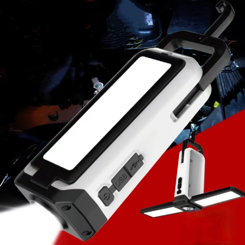 Rechargeable-Work-Light-with-XPE-Mainlight-COB-Sidelight-6Modes-Folding ...