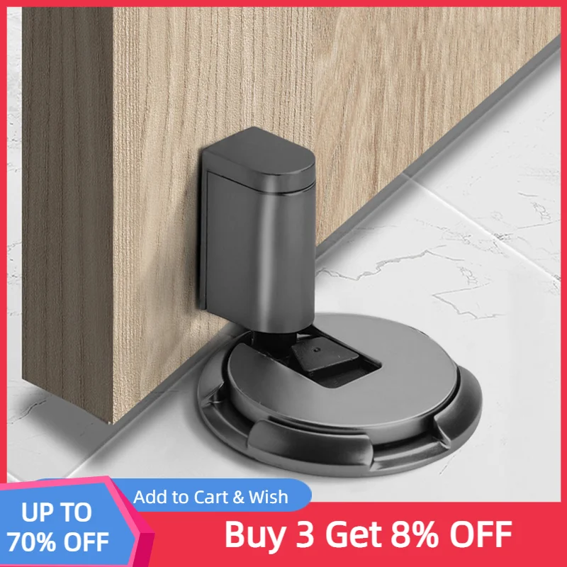 TFAAI Mechanical Self Locking Door Stopper No Punching Invisible Floor ...