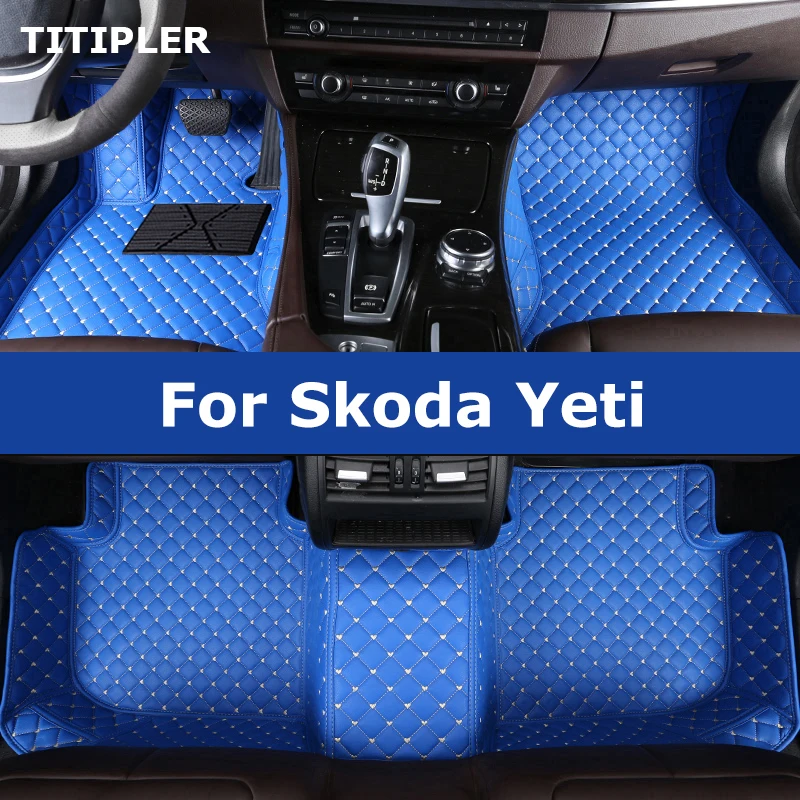 TITIPLER-Custom-Car-Floor-Mats-For-Skoda-Yeti-Auto-Carpets-Foot-Coche ...