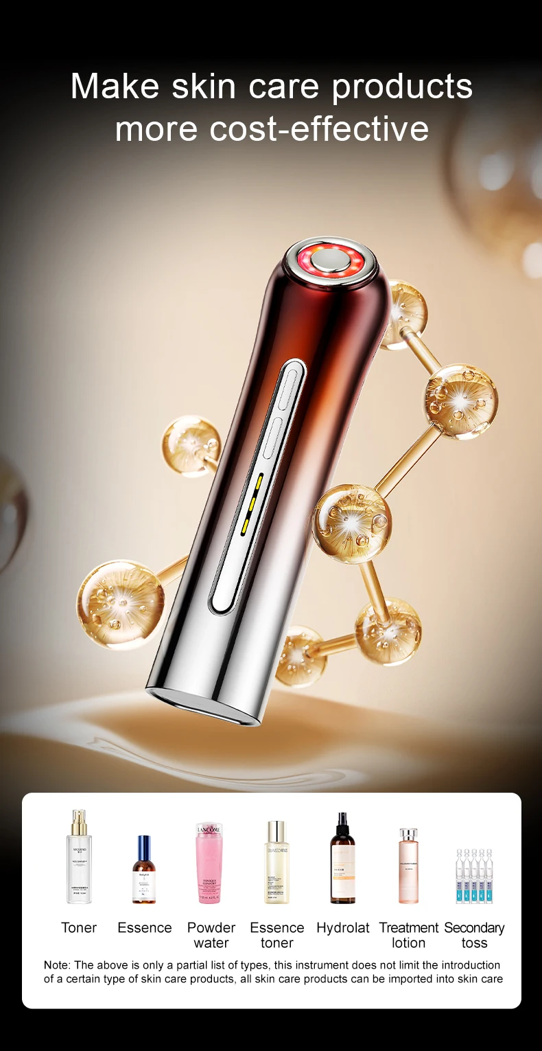 Радиочастотный аппарат для подтяжки кожи 3-в-1, перезаряжаемый ...