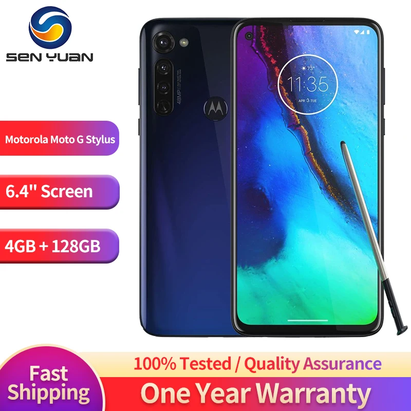 Original Motorola Moto G Stylus 2020 4G Mobile Phone 6.4" 4GB RAM 128GB ...