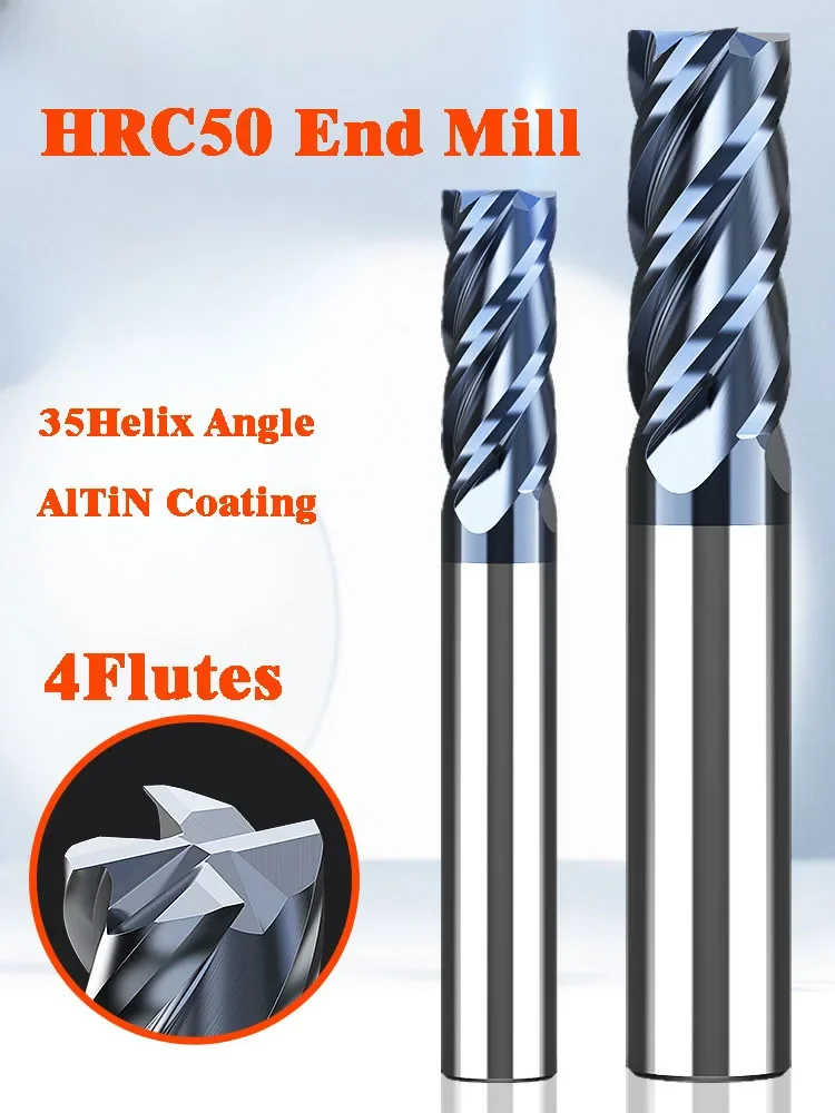 Milling-Cutter-Hrc50-Endmill-Alloy-Tungsten-Steel-Cnc-Maching-Wholesale ...