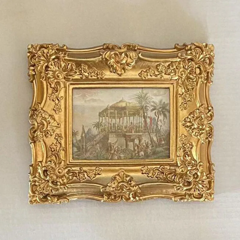 European-Style-Resin-Relief-Photo-Frame-Gold-Color-Picture-Frame ...