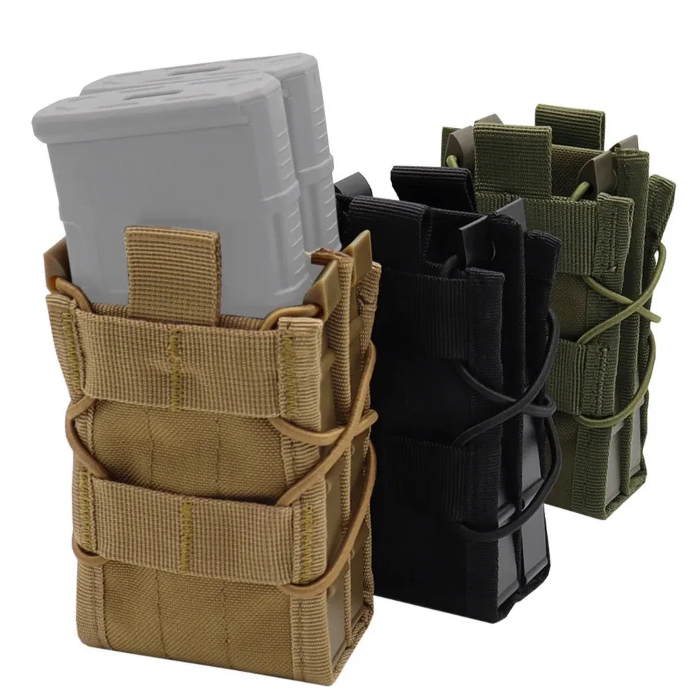 5.56 Double Magazine Pouch Tactical Molle Magazine Case Rifle Pistol ...