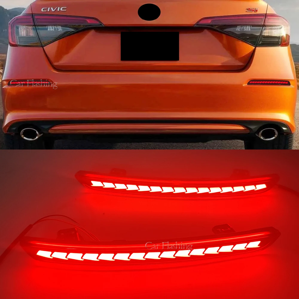 Reflector-light-For-Honda-Civic-2021-2022-2023-LED-Rear-Fog-Lamp-Car ...