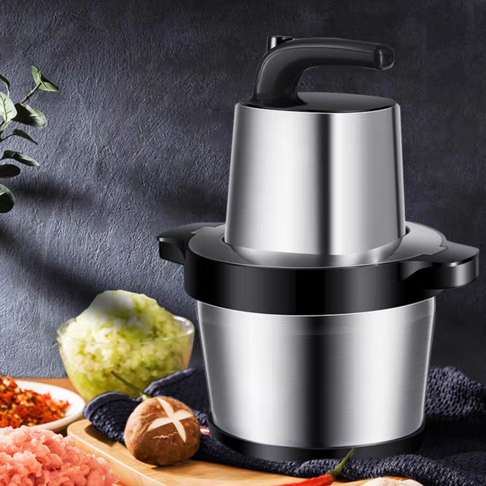 2L Meat Grinder Kitchen Chopper Electric Meat Grinders Stainless Steel ...