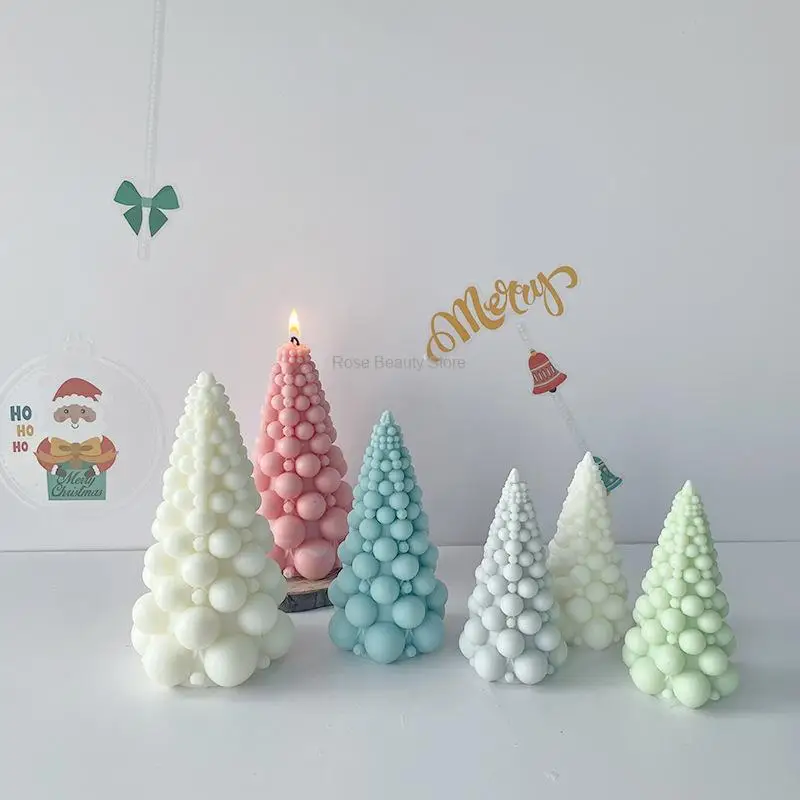 3D Christmas Decor Candle Mold for DIY Scented Candle Resin Plaster ...