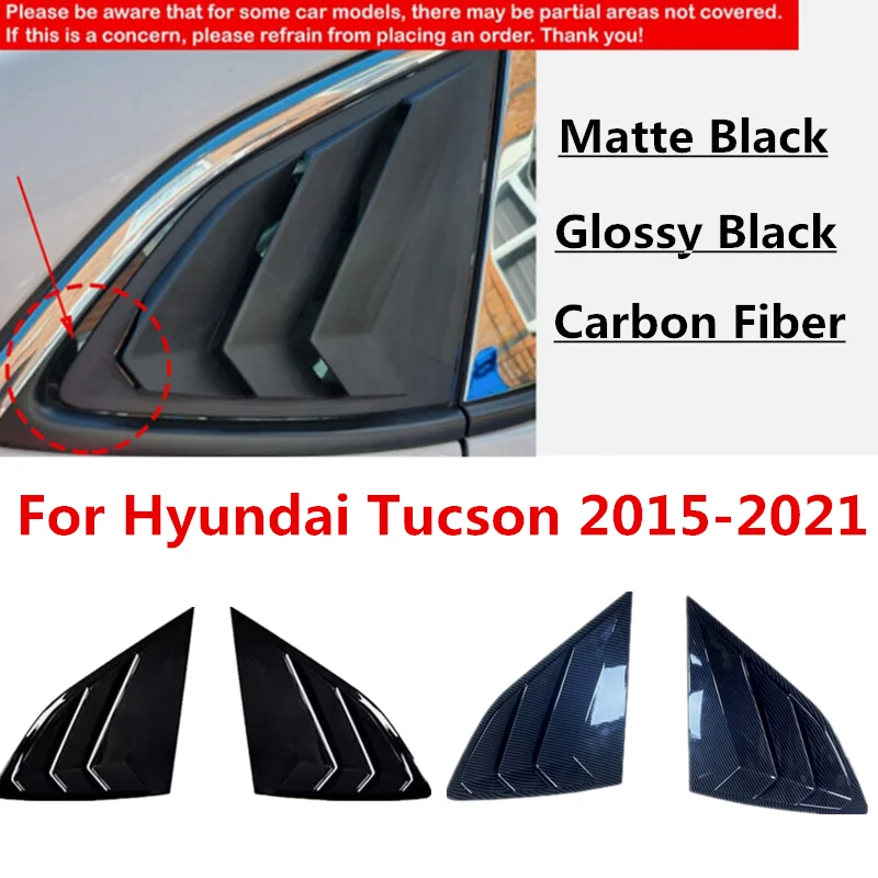 Rear Side Vent Window Scoop Louver Cover Trim For Hyundai Tucson 2015 ...