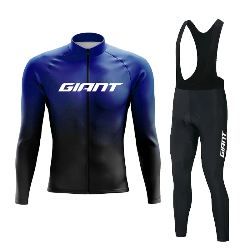 GIGANTE-Manga-Longa-Ciclismo-Jersey-Set-respir-vel-MTB-Bike-Clothes ...
