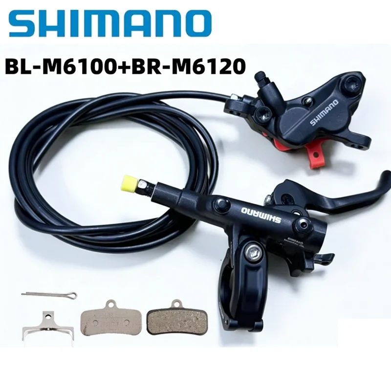 SHIMANO DEORE M6100 M6120 1700mm Hydraulic Disc Brake - 4-Piston with ...