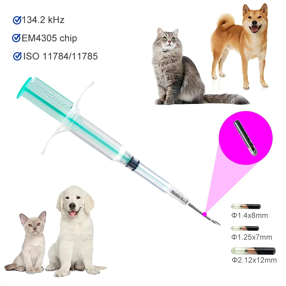 20PCS-Universal-Puppy-ID-Microchip-Syringe-Animal-Tag-FDX-B-ISO-11784-5 ...