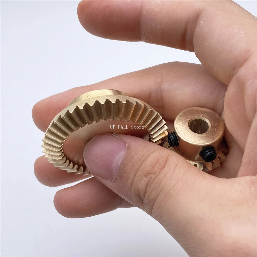 0.5 Module Gear 0.5 Module 20T & 40T Copper Bevel Gear Set - 1:2 Ratio ...