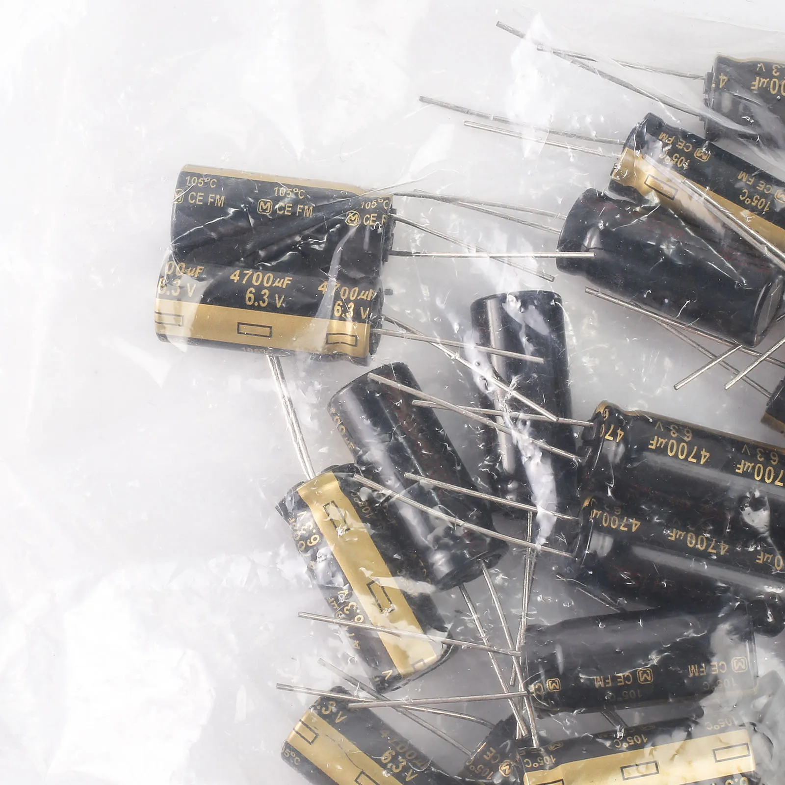 2 pces japão panasonic fm 4700uf 6.3v 4700mfd capacitores eletrolíticos ...