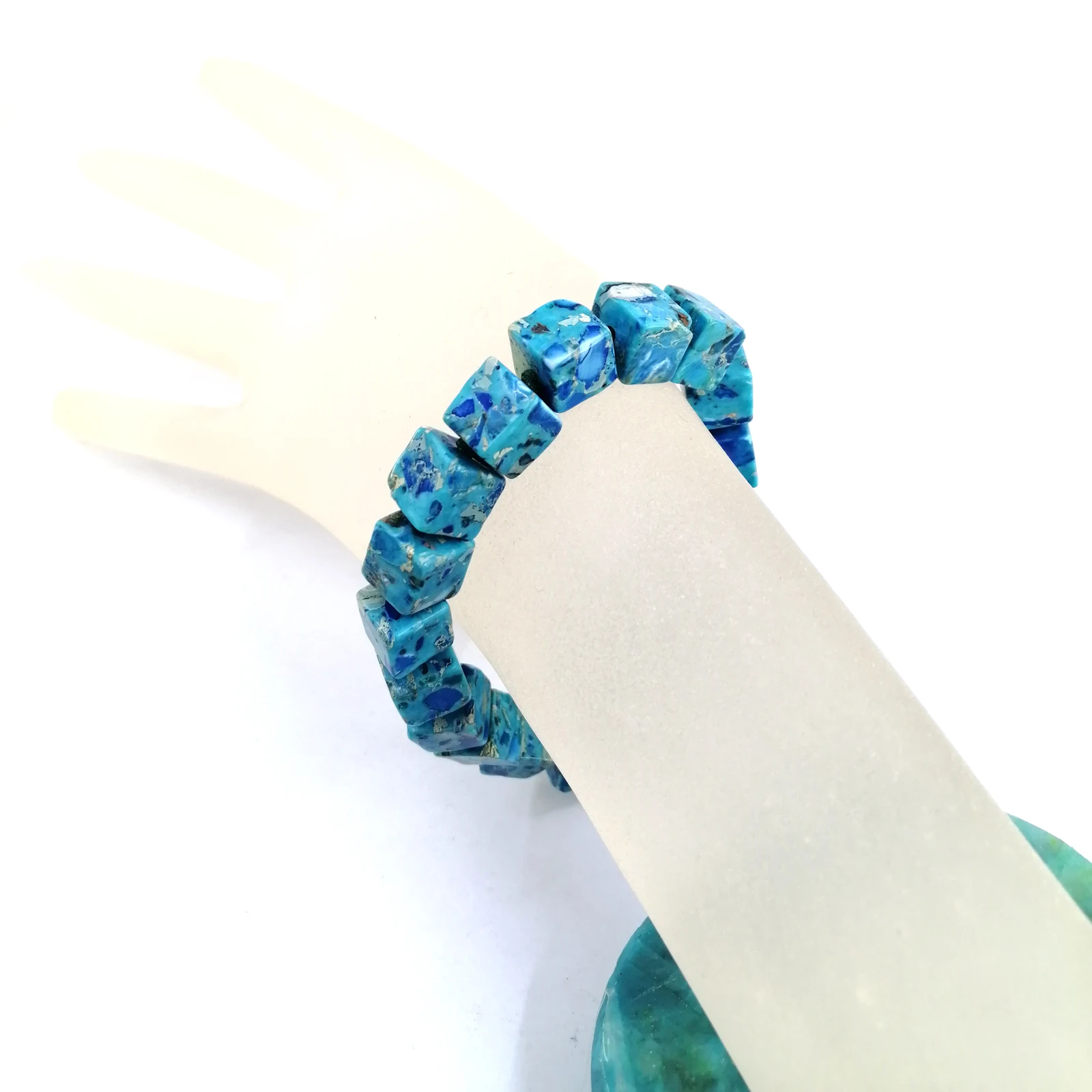 Cube-Beads-Self-Designed-Trendy-Gemstone-Bracelets-Natural-Stone ...