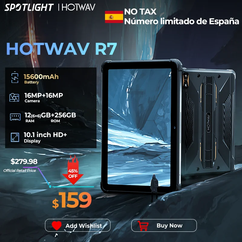 HOTWAV-R7-Tabletas-rugosas-con-Android-2024-pulgadas-HD-10-1-mAh-12GB-6 ...