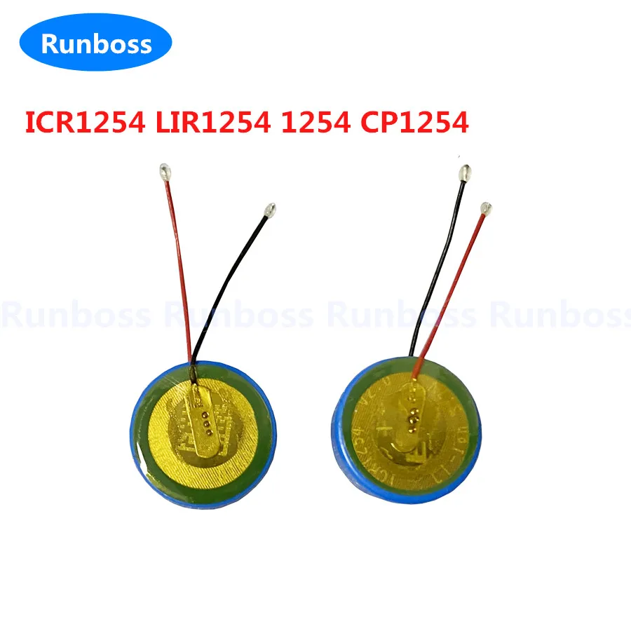 1-2PCS-New-3-7V-60mAh-ICR1254-LIR1254-CP1254-Headset-Battery-For-Jabra ...