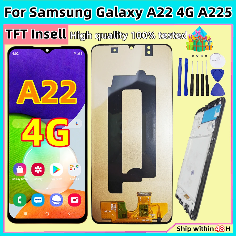 100% Tested 6.4" Lcd For Samsung Galaxy A22 4G A225 SM-A225F SM-A225F ...