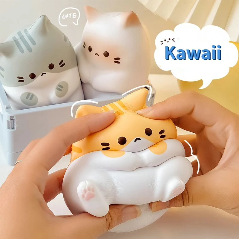 Cute-Cat-Decompression-Toys-3D-Elastic-Jelly-Desktop-Decoration-Mochi ...
