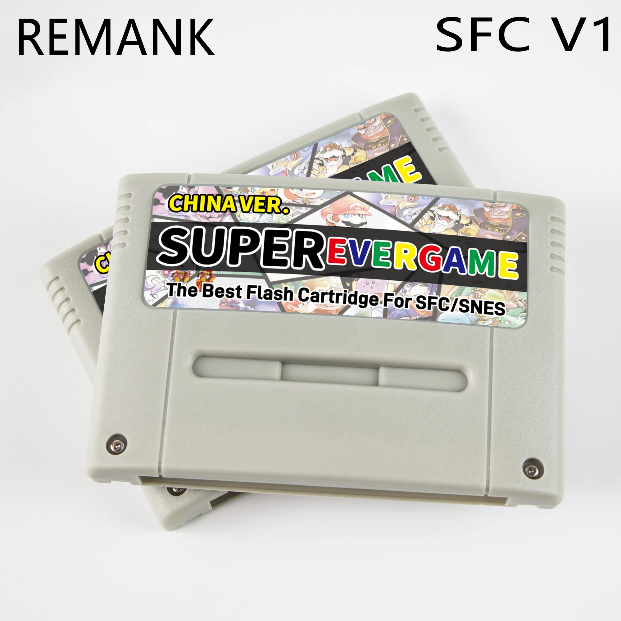 REMANK 1000 in1 SFC Flash Cartridge Super SFC Game Card SFC V1.0 SNES ...