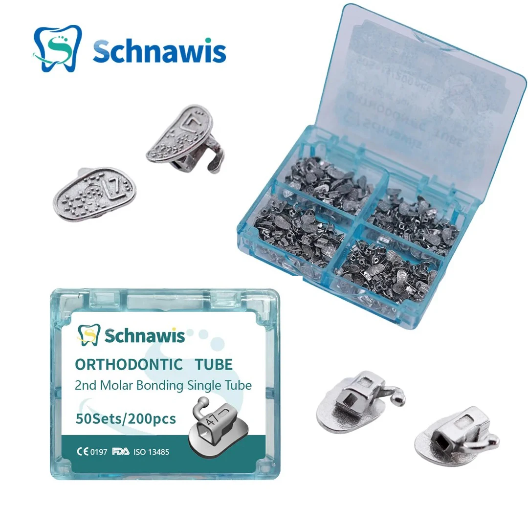 50Set-200Pcs-Dental-Orthodontic-Buccal-Tubes-Bondable-Non-Convertible ...